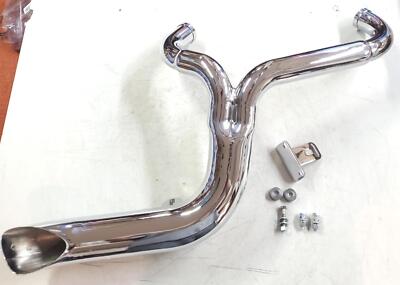 Harley Softail Dyna Chopper Twin Lake 2 to 1 Turnout Header Exhaust ...