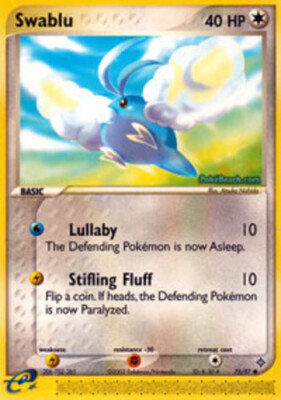 Pokemon - Swablu - 75/97 - Common - EX Dragon - NM | eBay