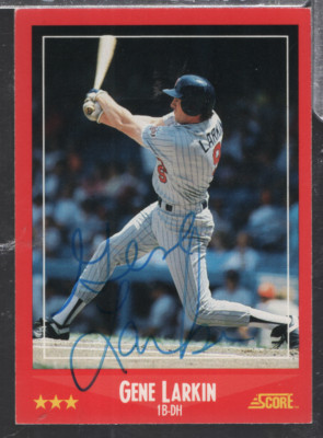 Gene Larkin Twins Autographed 1988 Score #276 w/COA 010424NPCD73 | eBay