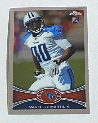 2012 Topps Chrome Rookie Card #163 Markelle Martin Tennessee Titans | eBay