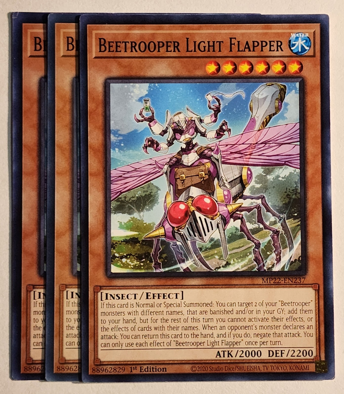 Yugioh x3 Beetrooper Light Flapper MP22-EN237 Common 1st Edition *In ...