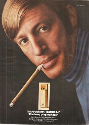 1968 Tiparillo LP magazine ad THE LONG PLAYING CIGAR vintage ...
