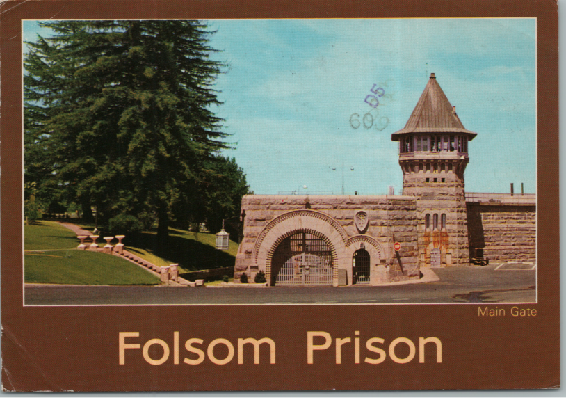 Vintage Postcard Folsom Prison California State Prison Main Entrance ...