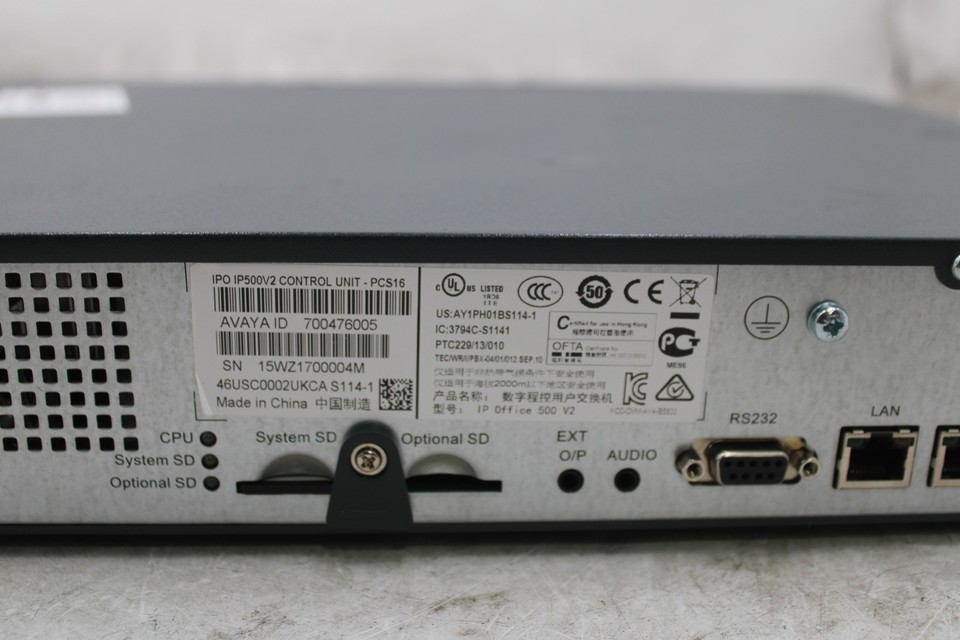 Avaya IP Office 500 V2 Control Unit Phone System Manager VoIP PBX ...