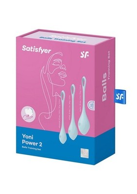 Satisfyer Yoni Power 2 Silicone Weighted Ben Wa Balls Set - Light Blue | eBay