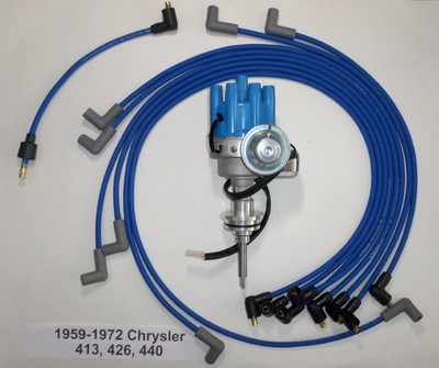 CHRYSLER 413-426-440 1959-72 BLUE Small Female HEI Distributor +Spark ...