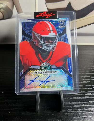Myles Murphy 2023 Leaf Rookie Autograph Blue Mojo Pre-Production Proof ...