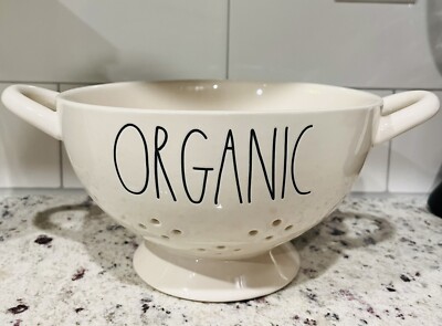 NWOT Rae Dunn By Magenta ORGANIC Colander Strainer Artisan Ceramic ...