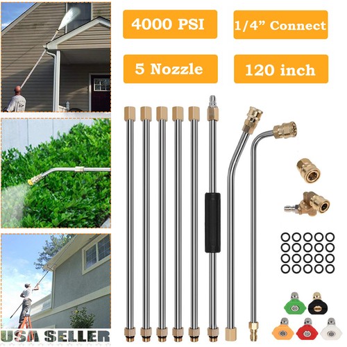 4000PSI High Pressure Washer Extension Wand Replace Lance Gutter ...