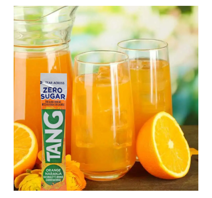 Tang Orange Singles Drink Mix Zero 1 box (6 packets) Sugar FREE SAMEDAY ...