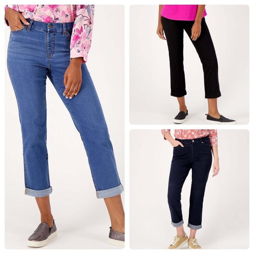 Denim & Co. Women’s Cozy Touch Denim Regular Girlfriend Jean. | eBay