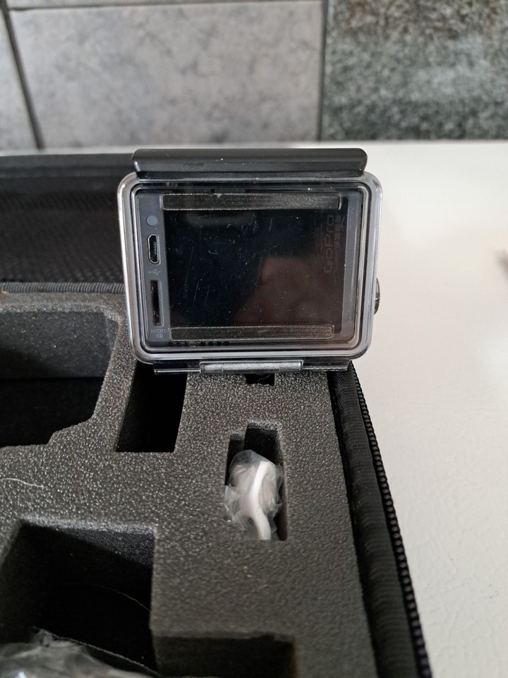 GoPro Hero + Plus LCD Gray in Waterproof Case TESTED WORKING Lots Of ...