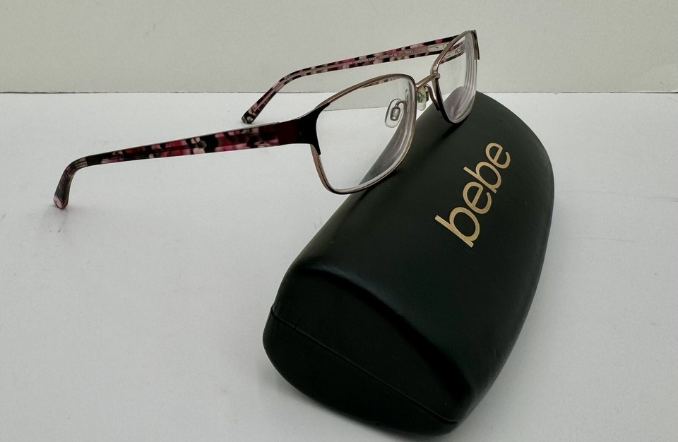 bebe Eyeglasses Frames BB5144 770 Rose Gold 51-17-135 With Case | eBay