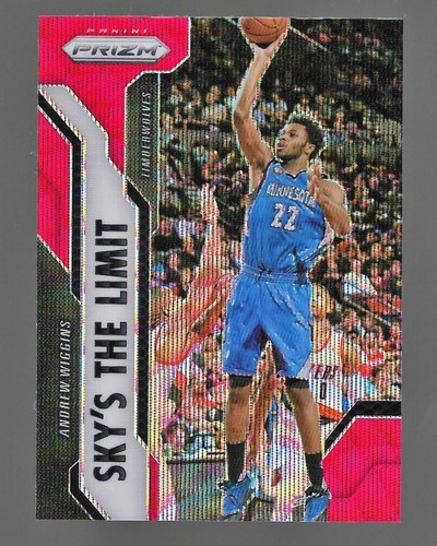 2016-17 Panini Prizm Sky's the Limit Ruby Wave Prizm Andrew Wiggins #14 ...