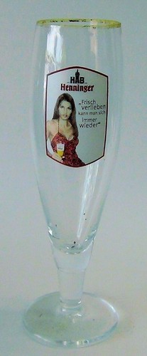 Vintage German Henninger Kaiser Pils .2L Beer Glass - circa 1990 ...