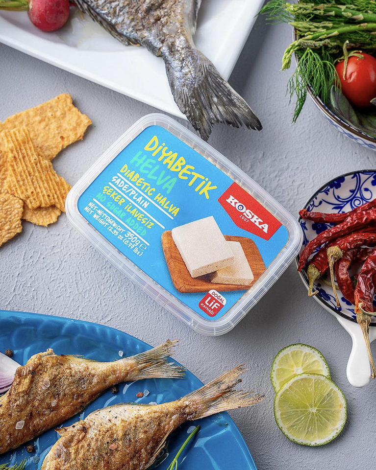 KOSKA Turkish Tahini Halva: Diabetic-Friendly Delight | Pistachio ...