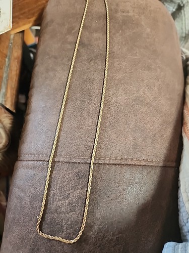 24"Yellow Gold 10k Solid Rope Chain Necklace LL Marking | eBay