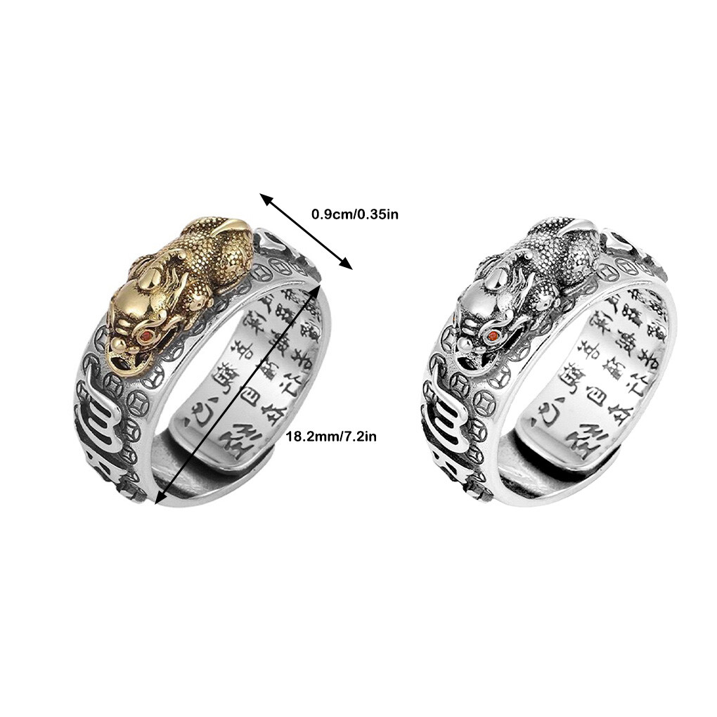 1/2/3 Vintage Ring Adjustable Openable Hiphop Rings Jewelry Hand ...