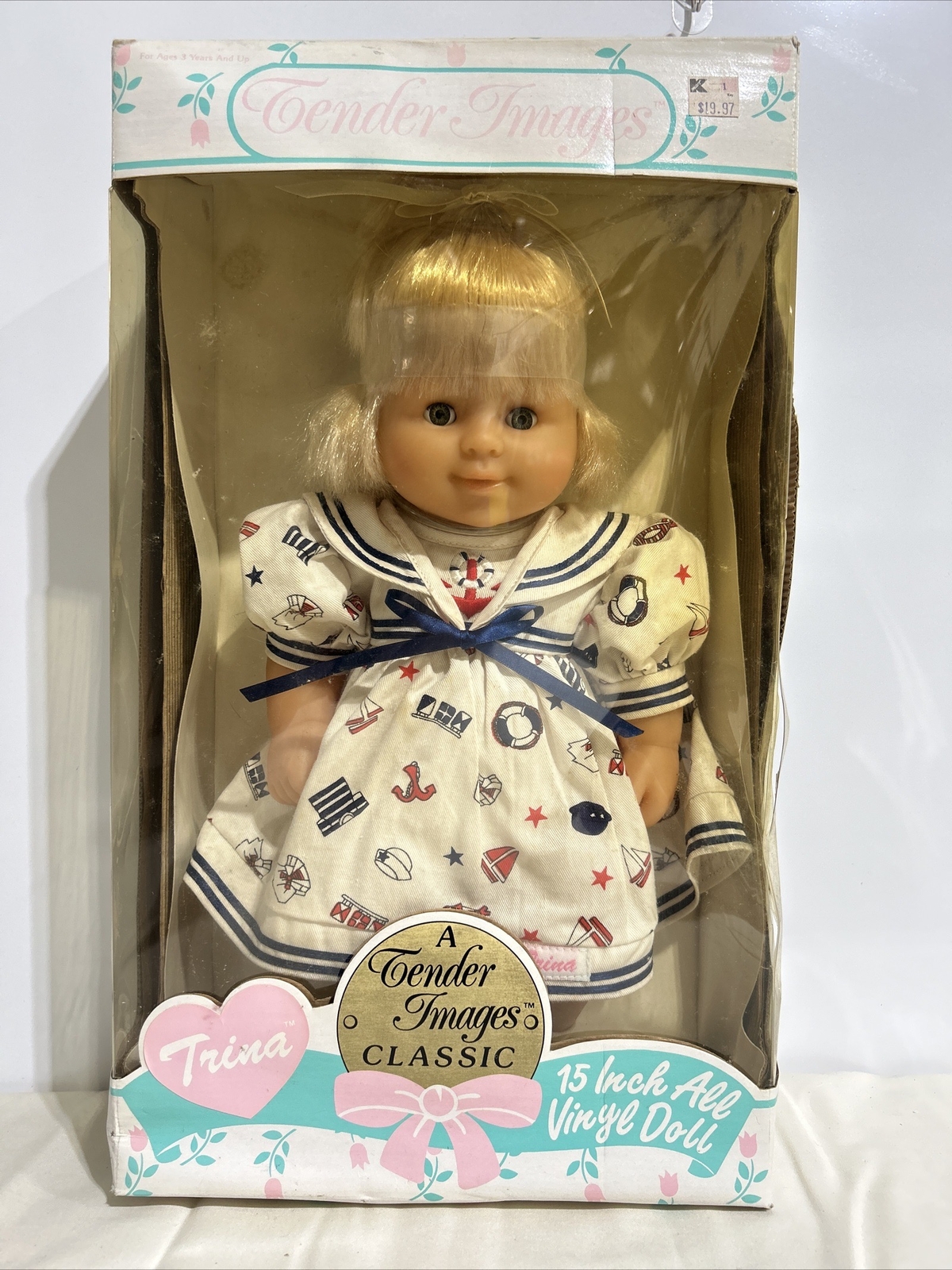 1991 Tender Images Classic Vinyl "TRINA" Dolls 15" SAILOR GIRL Soft Luv ...