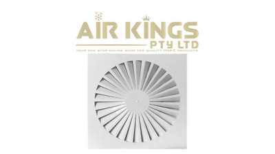 Air Conditioning Swirl Diffuser Face size 595 x 595 mm Neck diameter ...