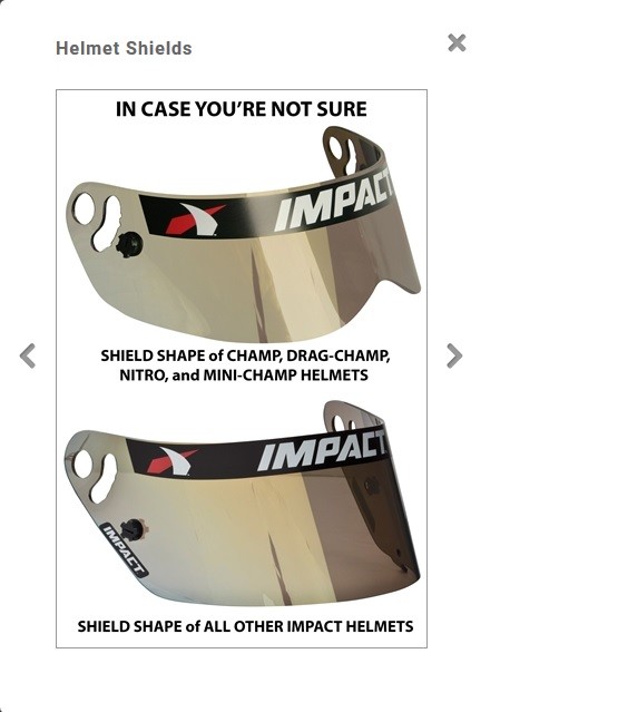 IMPACT RACE HELMET SHIELD VISOR AMBER 1320/AIR DRAFT/ SUPERSPORT/SS AI ...
