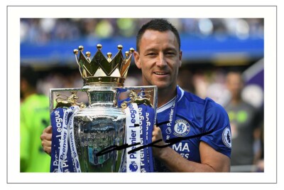 JOHN TERRY Signed Autograph PHOTO Fan Gift Signature Print CHELSEA ...