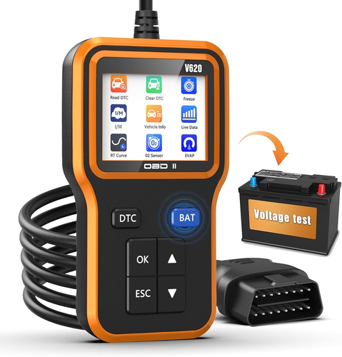 OBD2 Scanner with Upgrade Battery Tester - Diagnostic Tool for Cars ...