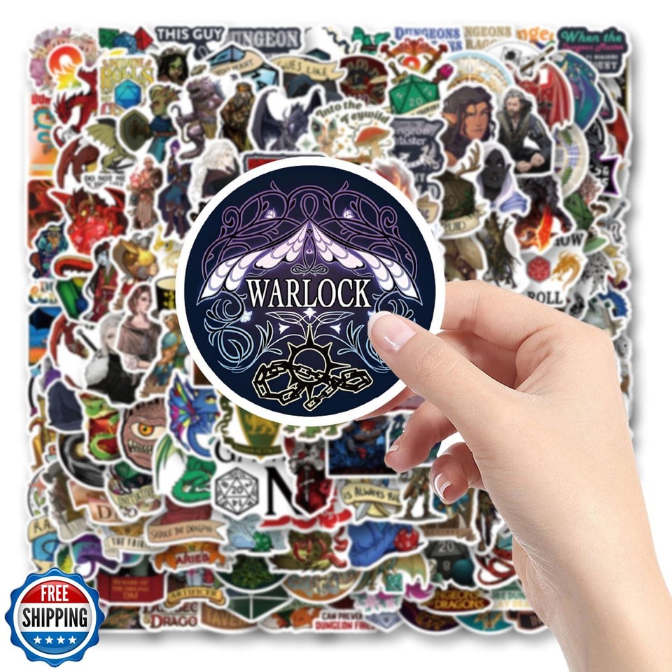 200Pcs Dungeons and Dragons Stickers DND Stickers GMVAESKY for La | eBay