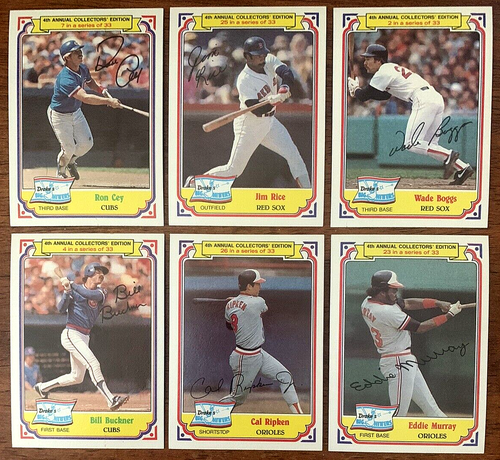 1984 Topps Drake's "Big Hitters" (6 Card) "Value Set" w / 3 HOF's ...