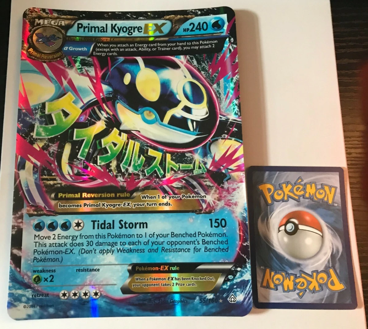 Pokemon Mega Kyogre Card