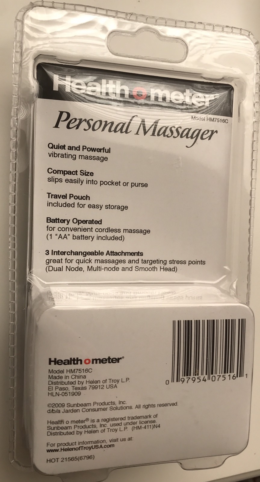 Health O Meter Personal Massager Green Compact Size Hm7516c for sale ...