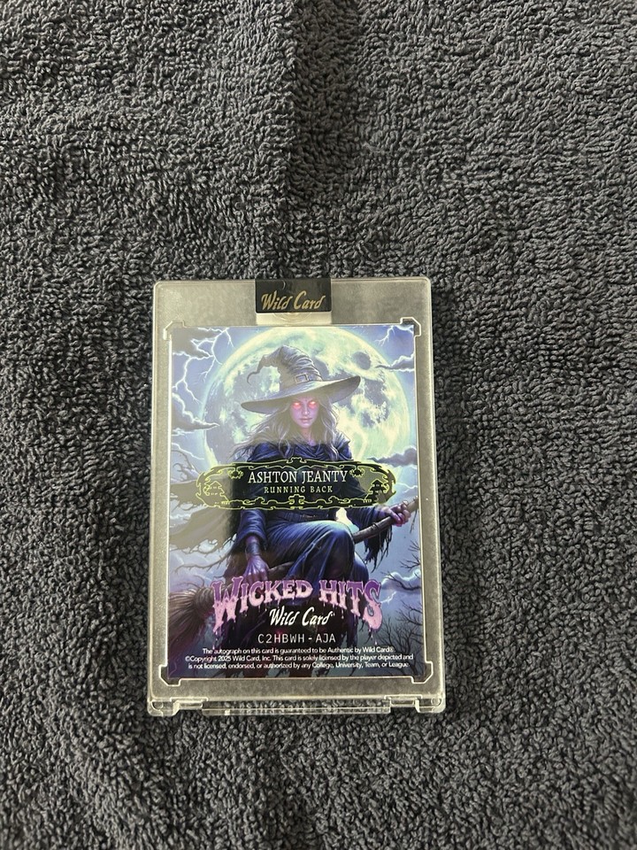 Wicked Hits 1/1 Ashton Jeanty Auto RARE with the Wicked Witch!! 2025 | eBay