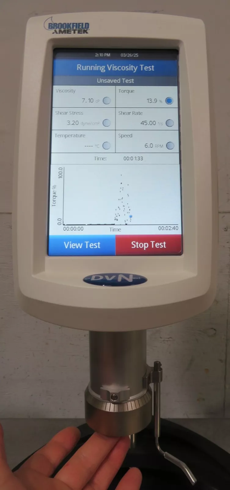 Brookfield Ametek DVNext LV Cone Plate Rheometer Viscometer DVNXLVDJG ...