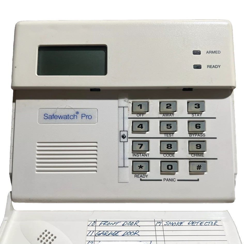 Honeywell Ademco 6128 Remote LCD Keypad ADT - Good Used Condition ...