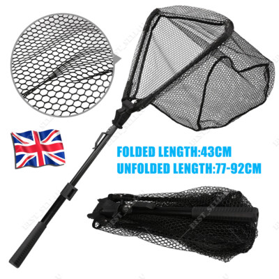 Landing Net Telescopic Folding Fishing Pole Extending Fly Trout Carp ...