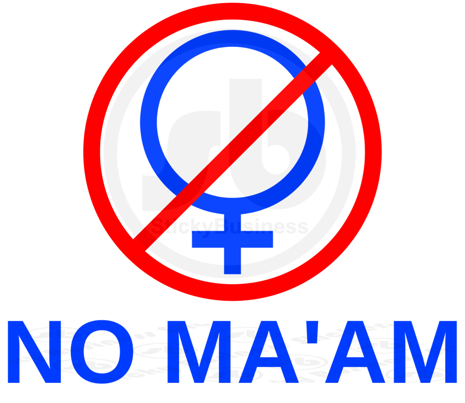 Married With Children Sticker Al Bundy No MA'AM 3 inch weatherproof ...