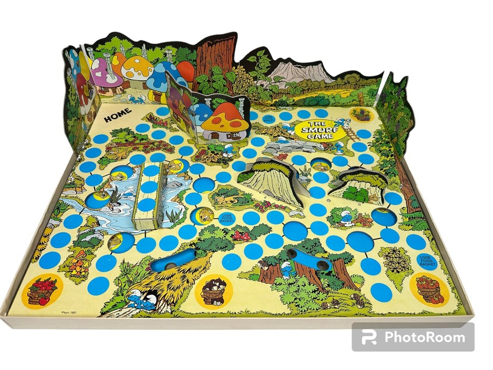 Vintage The Smurf Game 3D Board Game 1981 Milton Bradley No. 4113 | eBay