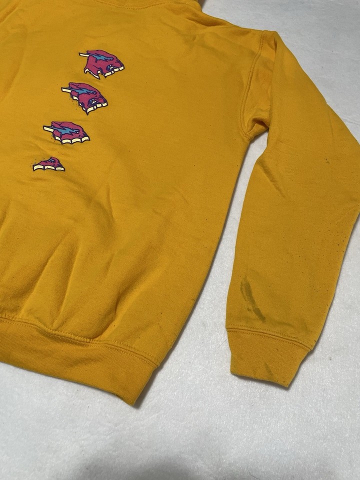 Mr. Beast Hoodie Sweatshirt Youth XL Yellow Frosted Doughnut | eBay