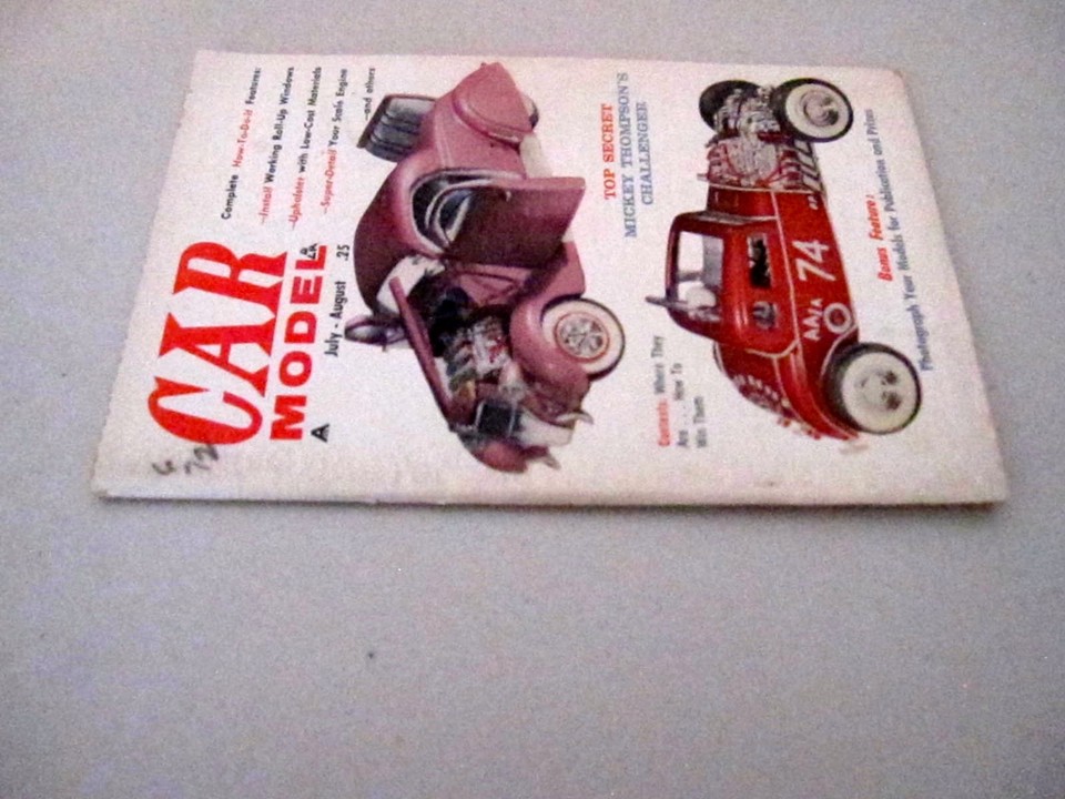 CAR MODEL MAGAZINE JULY/AUG 1962 RARE 1ST ISSUE HANDBOOK -VOL. 1 NO. 1 ...