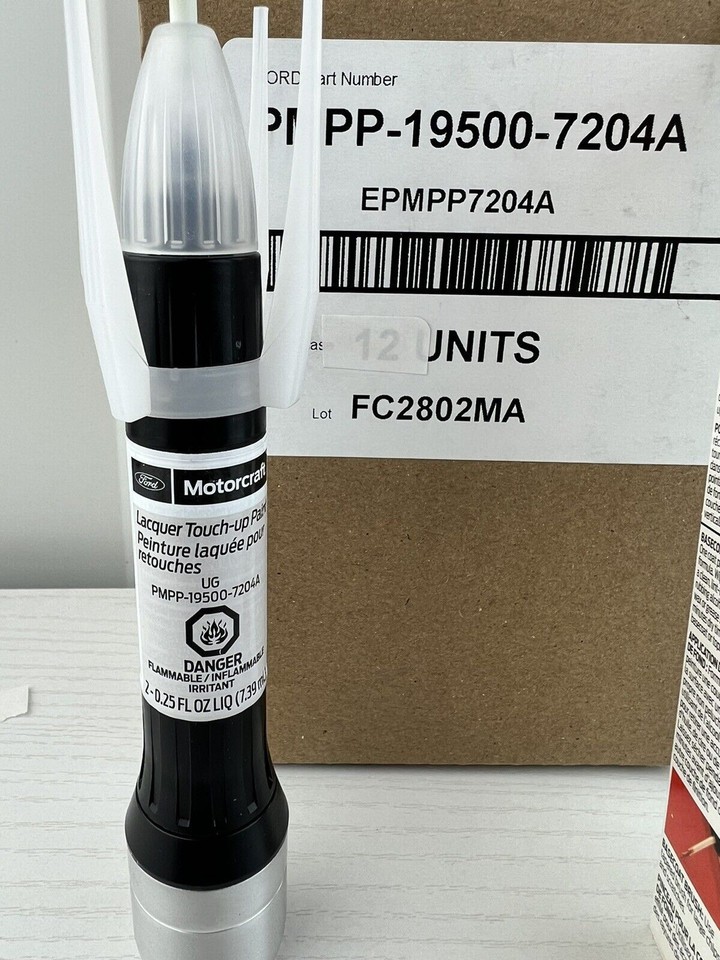 OEM Ford UG White Platinum Basecoat & Topcoat Touch Up Paint Pen ...