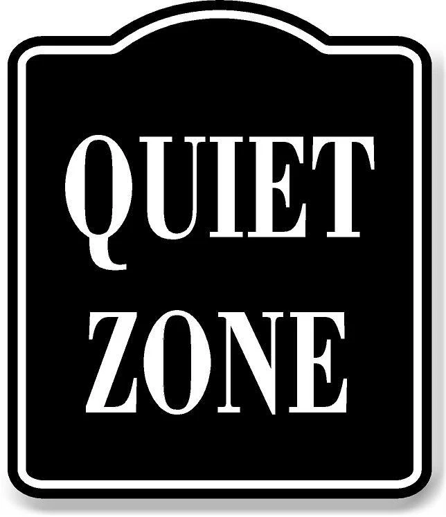 Quiet Zone Clip Art