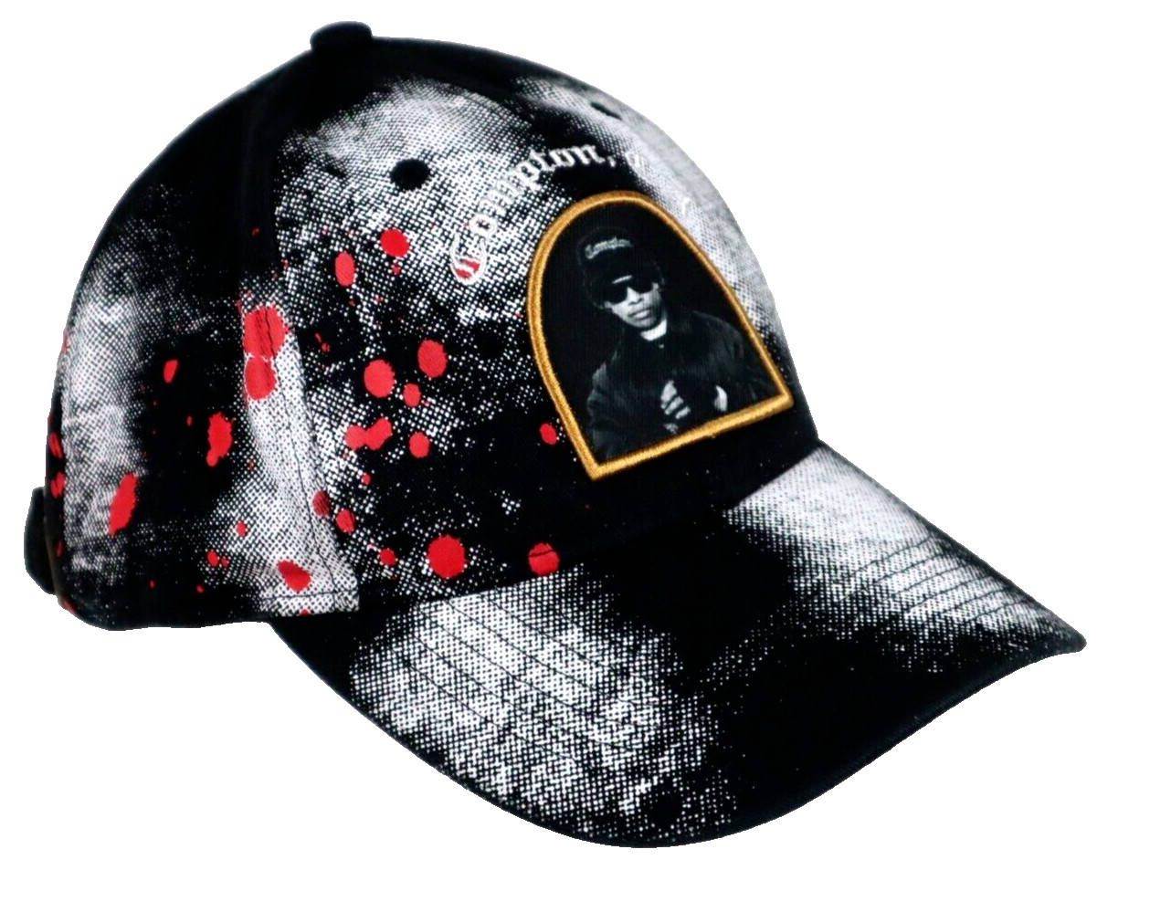 EAZY E COMPTON BLOOD SPLATTER SMOKE HAT Embroidered B… - Gem