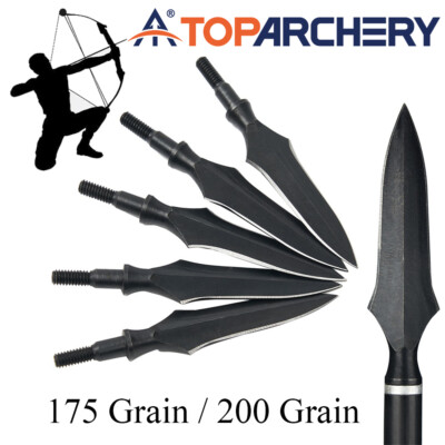 175 / 200 grain Hunting Broadheads Arrowheads Replaceable Arrowtip for ...