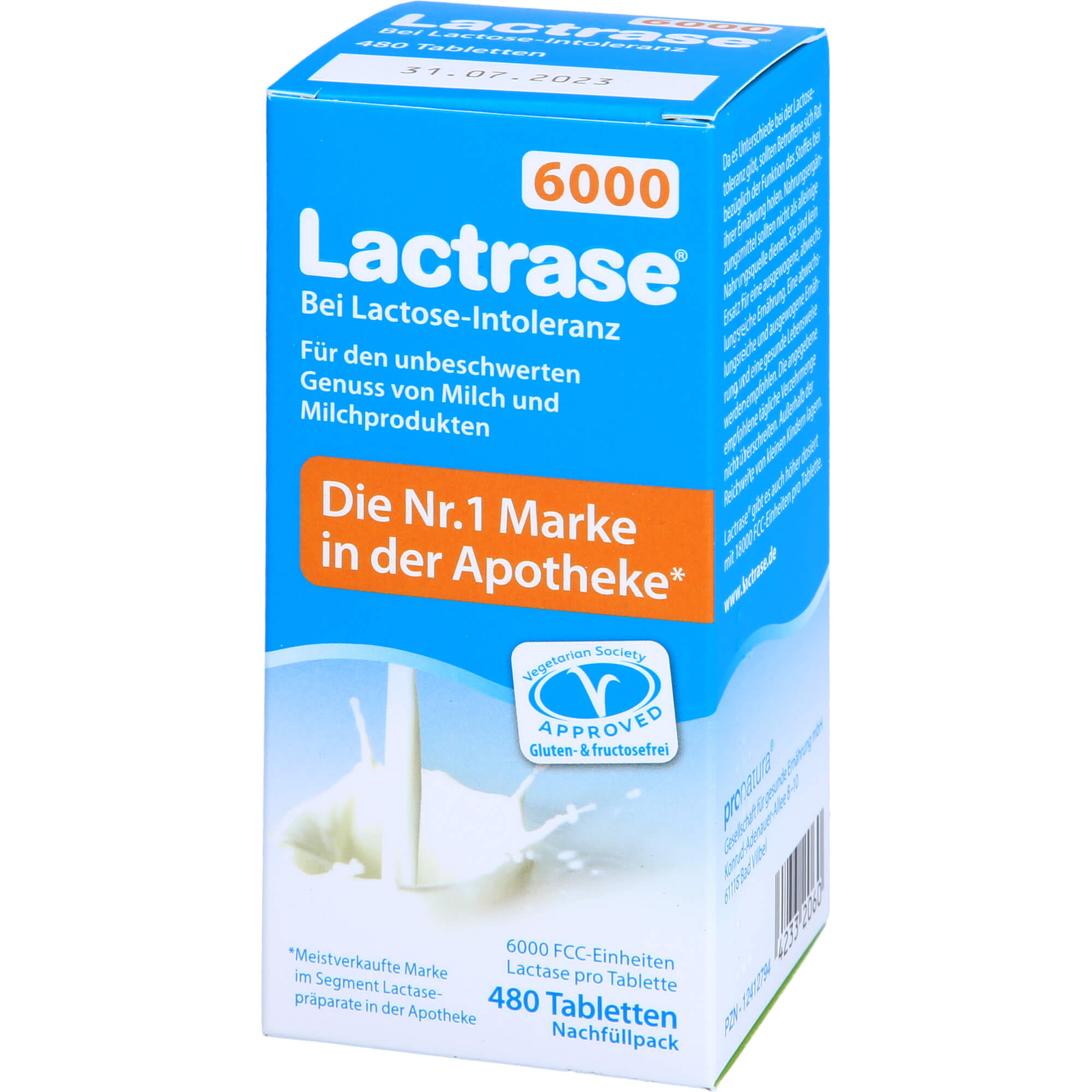 Lactrase 6000 bei Lactose-Intoleranz..., 480 St. Tabletten 12412794 ...