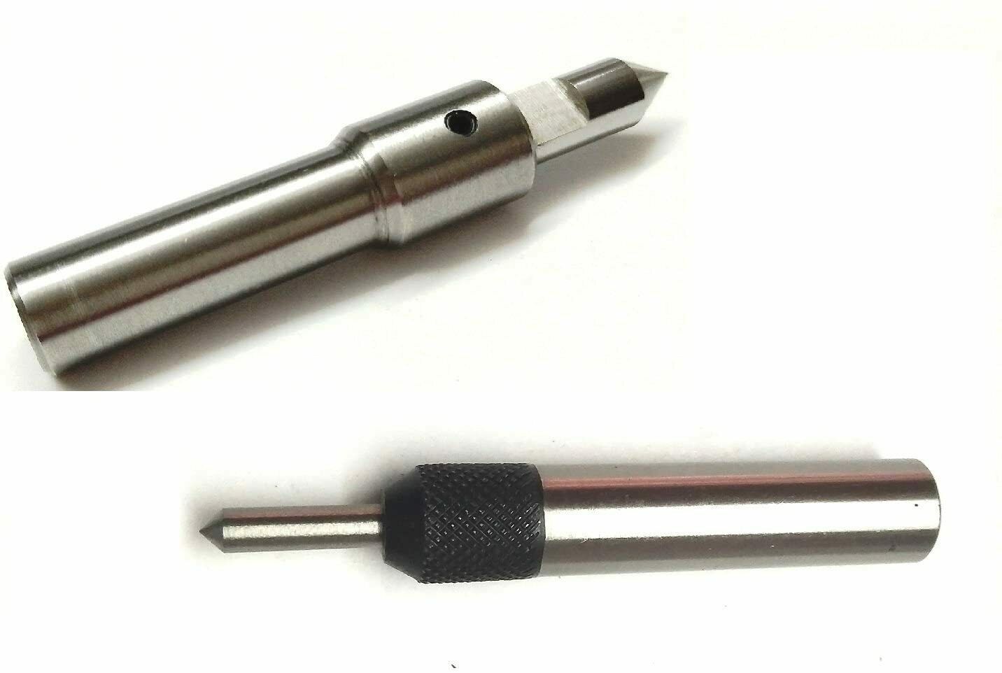 Set of 2 Spring Center Tap Guide Tool to Align Tap for threading Lathe ...