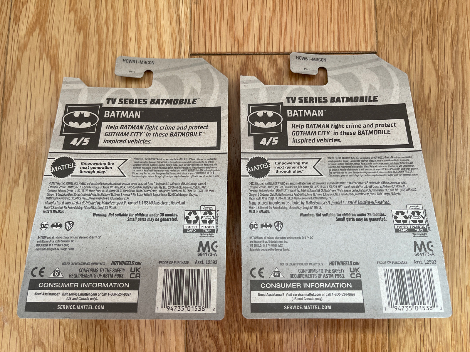 GOLDEN HOT WHEELS 2022 BATMAN, TV SERIES BATMOBILE. #4/5 GOLDEN Error ...