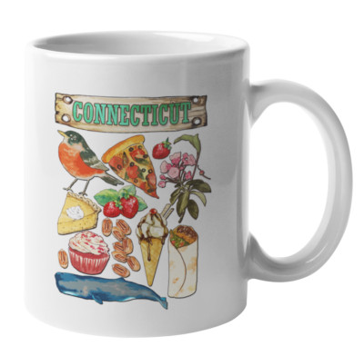 Connecticut Souvenir Coffee & Tea Mug for Tourist, Traveler | eBay