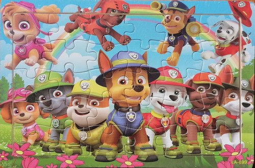New Wooden Paw Patrol Drawing 30 Pieces Jigsaw Puzzles Best Toys Gifts ...