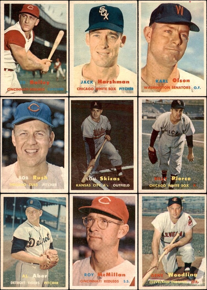 1957 Topps Baseball Partial Set (155) Good to VGEX *GMCARDS* | eBay