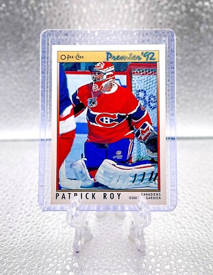 PATRICK ROY 1991 O-Pee-Chee Premier #14 BASE CARD CANADIENS GOAT & HOF ...